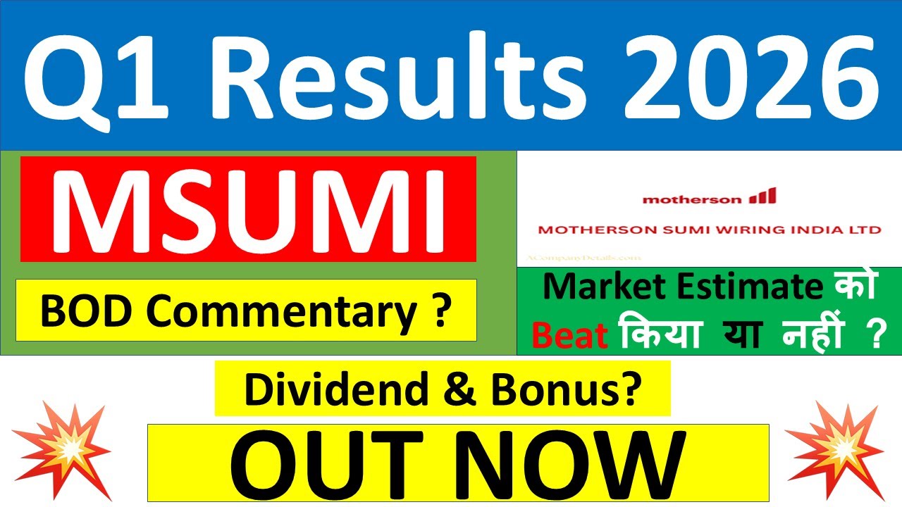 MSUMI Q1 results 2026 | MSUMI results today | MSUMI Share News ...