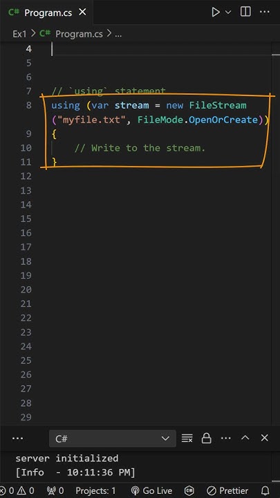 Use The Using Statement Codewithme Csharptutorial Coding Codingtips
