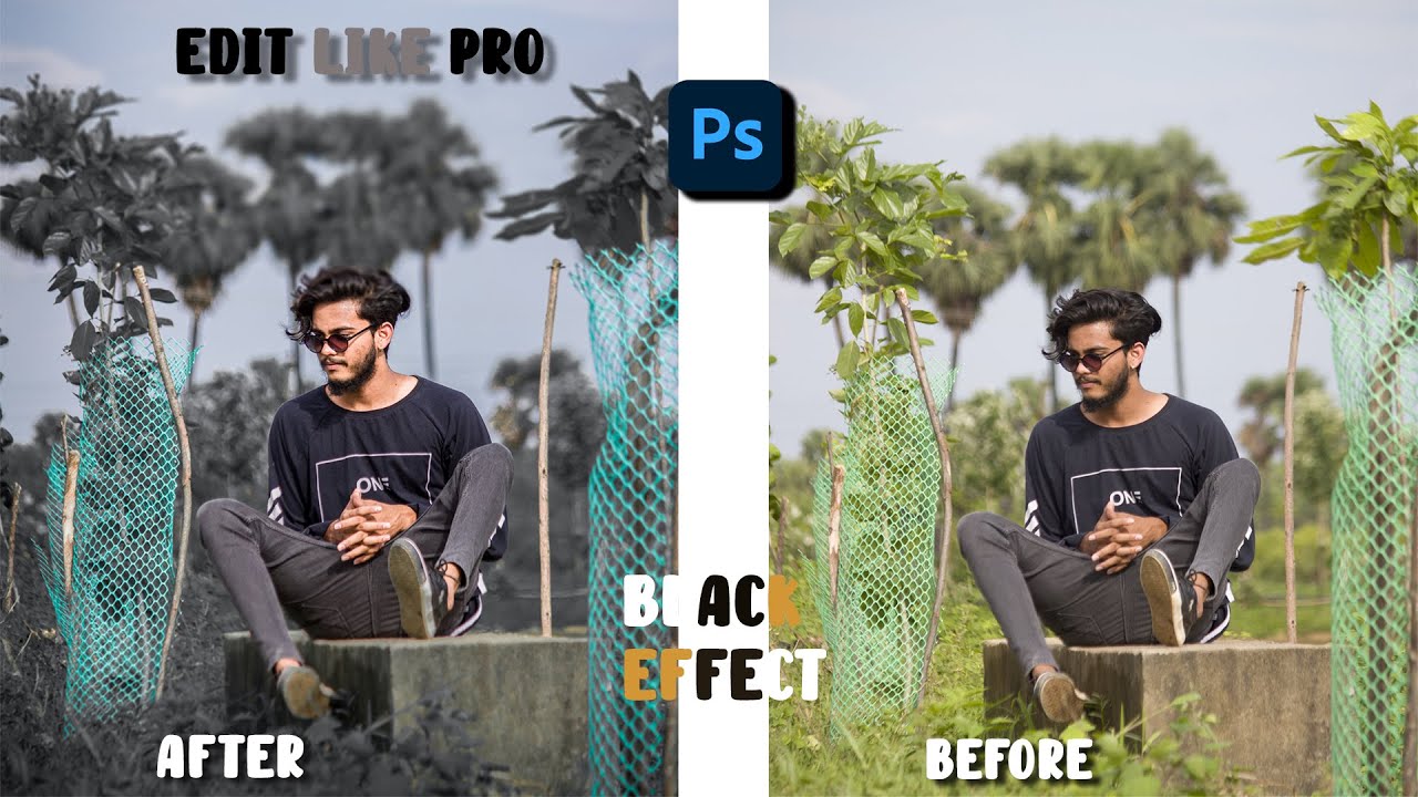 LIGHTBLACK Effect in PHOTOSHOP| CAMERA RAW FILTERS| - YouTube