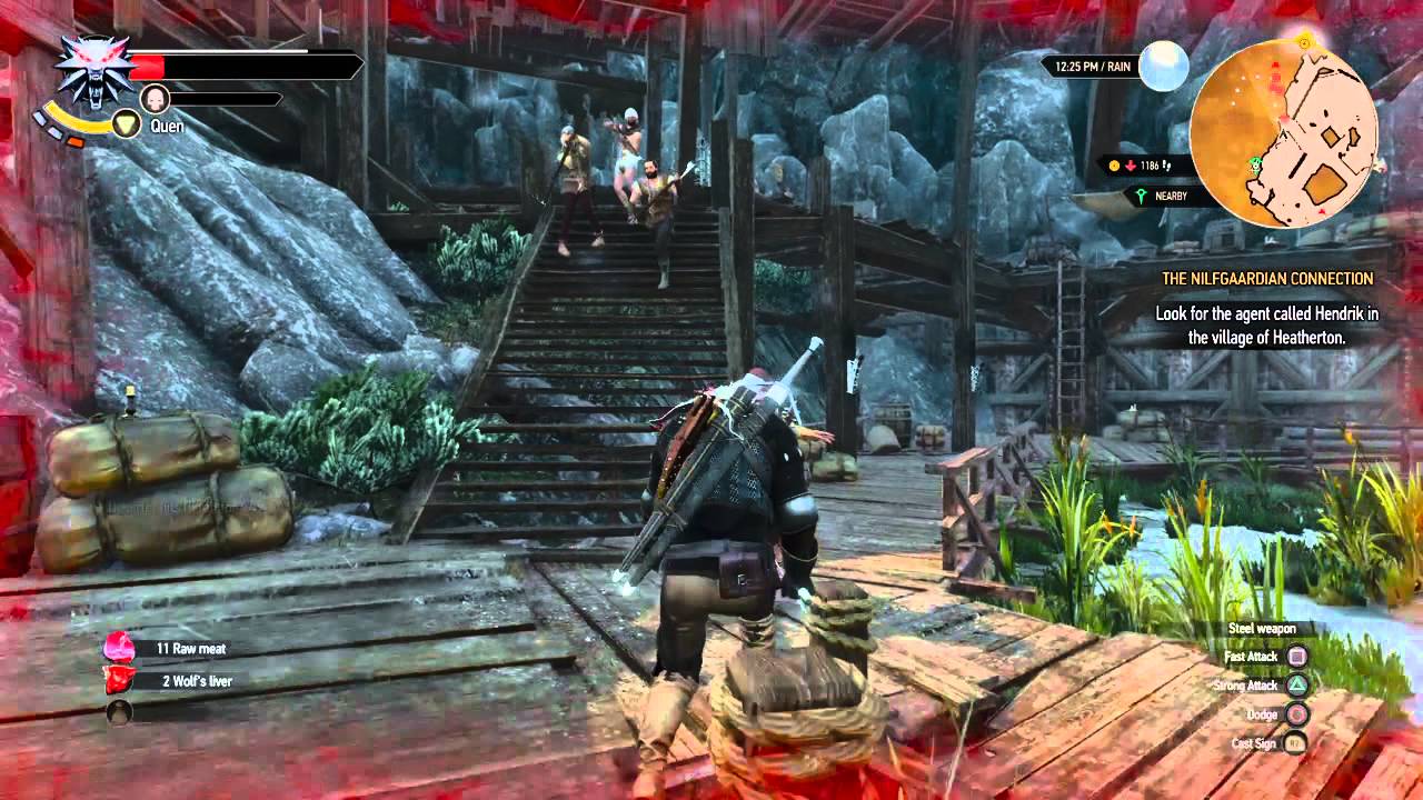 The Witcher 3: Wild Hunt Bandit Camp Clear-out - YouTube