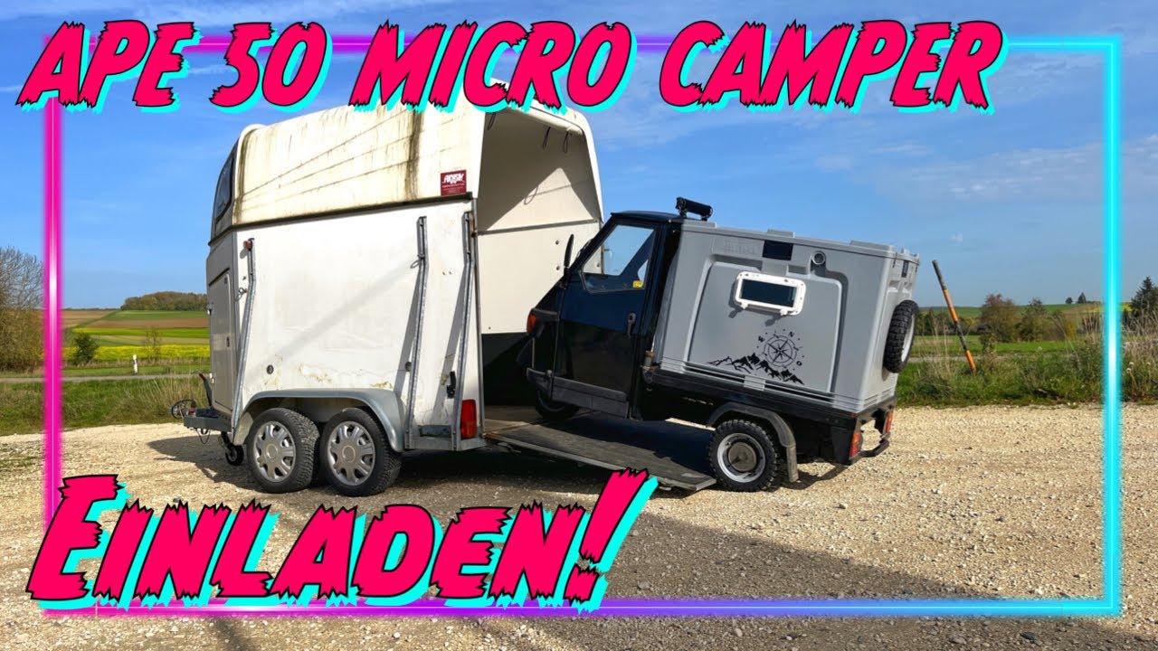 Piaggio Ape 50 Micro Camper #15 Einladen! | Garagengedöns - YouTube