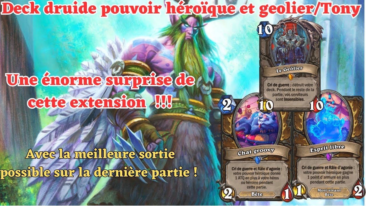 Hearthstone : Druide pouvoir héroïque geôlier tony fête des légendes ...