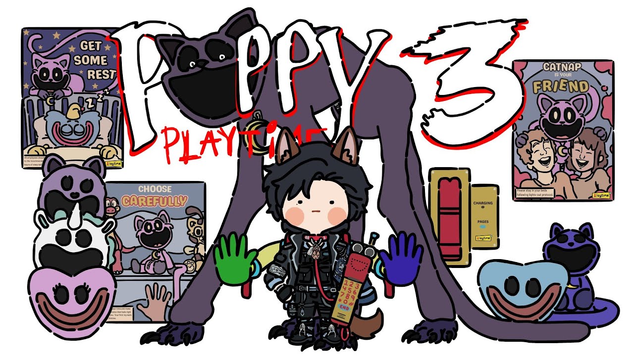 【Poppy Playtime 3】Poppy vs Puppy part 3 square up【FIRST STAGE ...