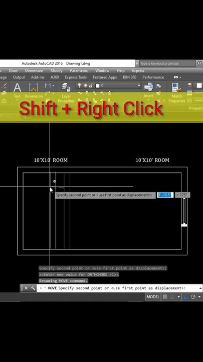 AutoCAD Tips & Tricks || Shift + Right Click || From - YouTube
