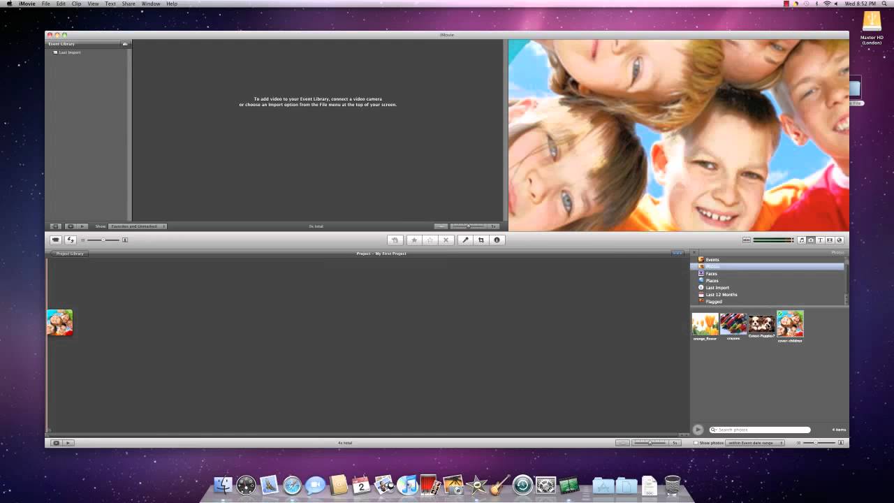 iMovie '11: Importing Photos and Videos - YouTube