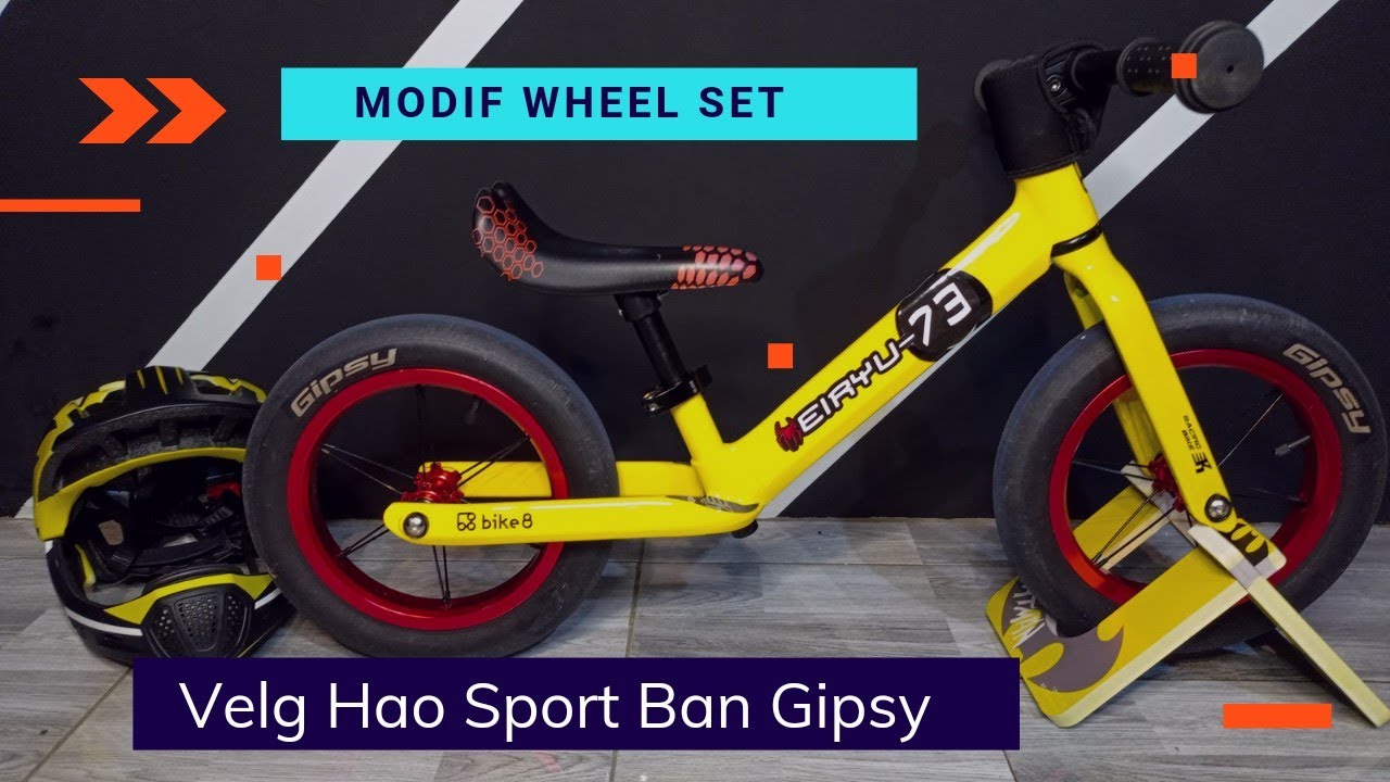 Modif Wheel Set Pushbike Bike8 - YouTube