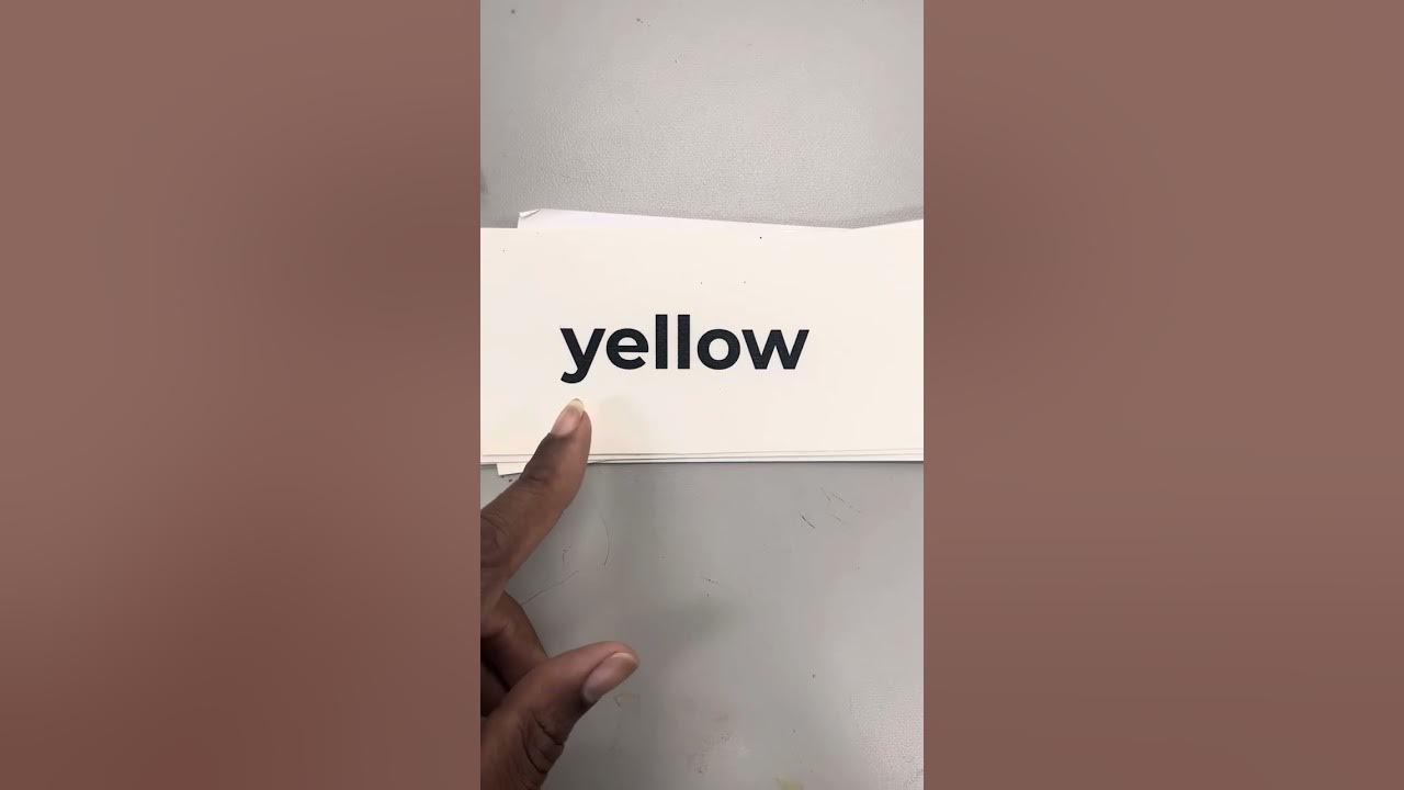 Color Word Practice - YouTube