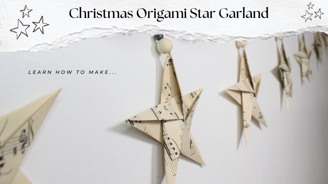 How to Make Paper Stars for Christmas Decorations - YouTube
