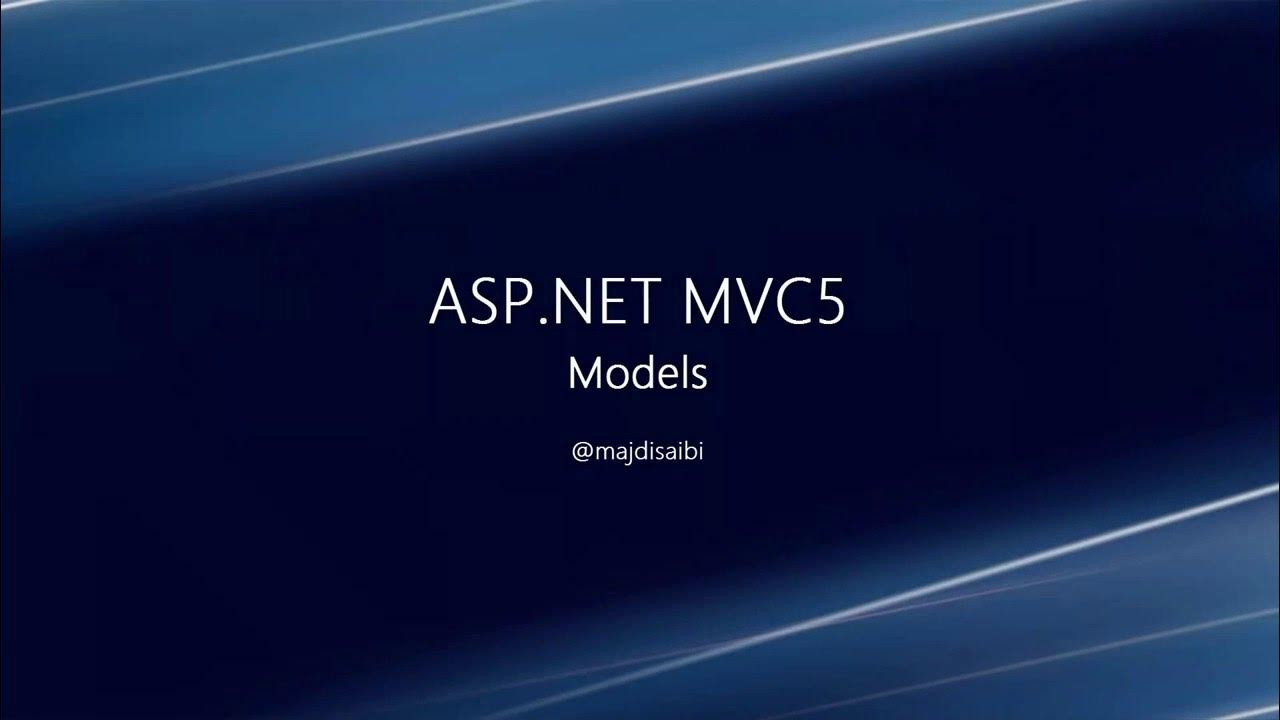 ASP NET MVC5 | #3 Models - YouTube