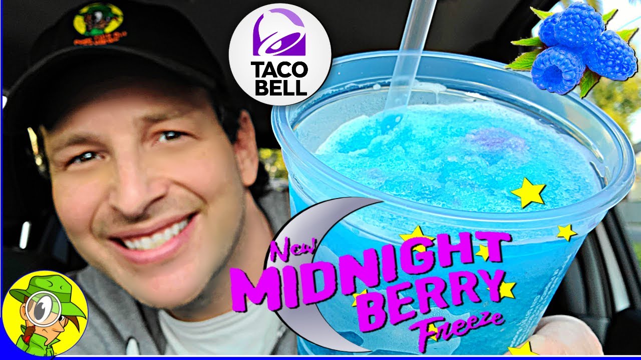 Taco Bell® MIDNIGHT BERRY FREEZE™ Review 🌮🔔🌃🫐🥶 Review | Peep THIS Out ...