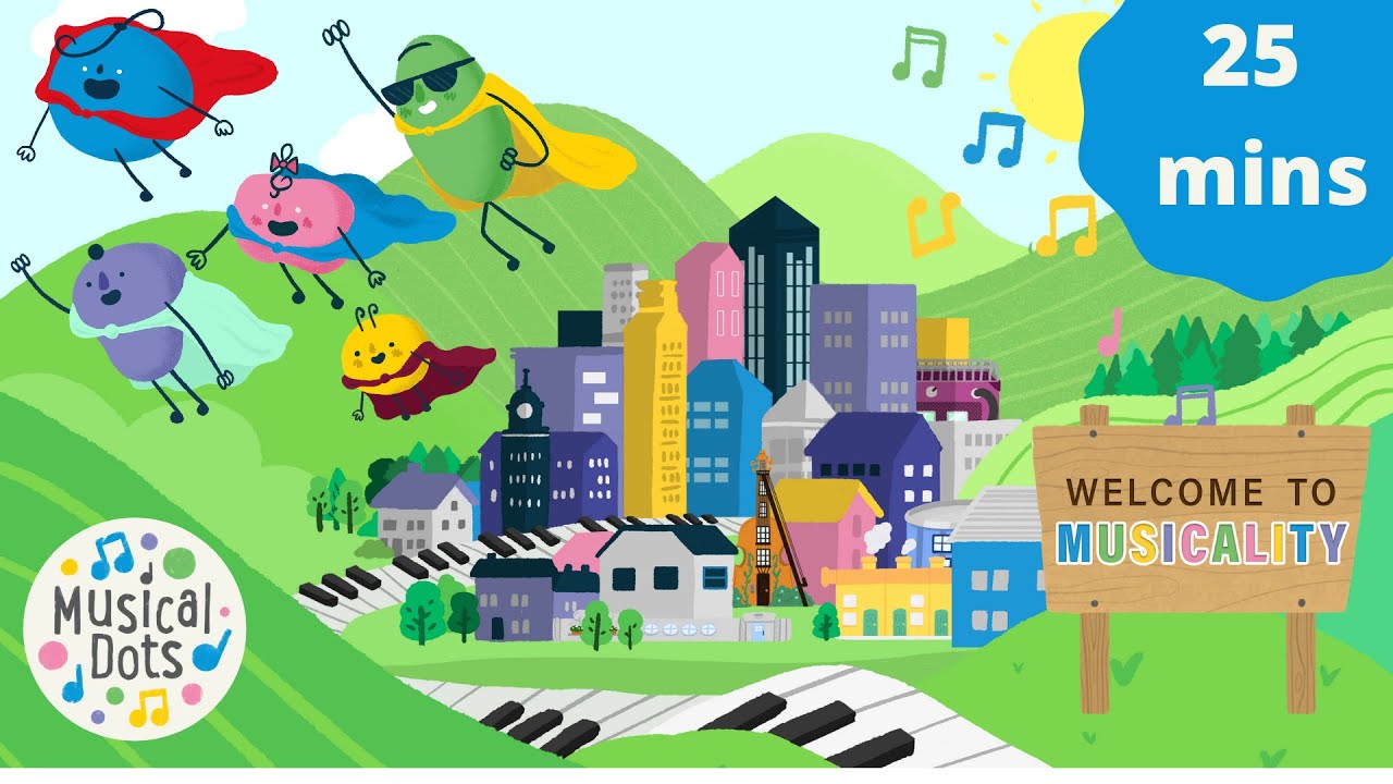 Musical Dots | 25 Minute Medley | Big Tunes for Little People ...