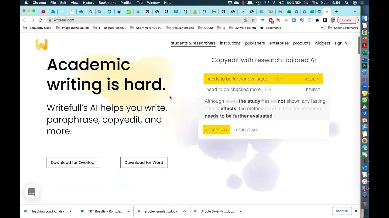 How to use Writefull for English Editing - YouTube