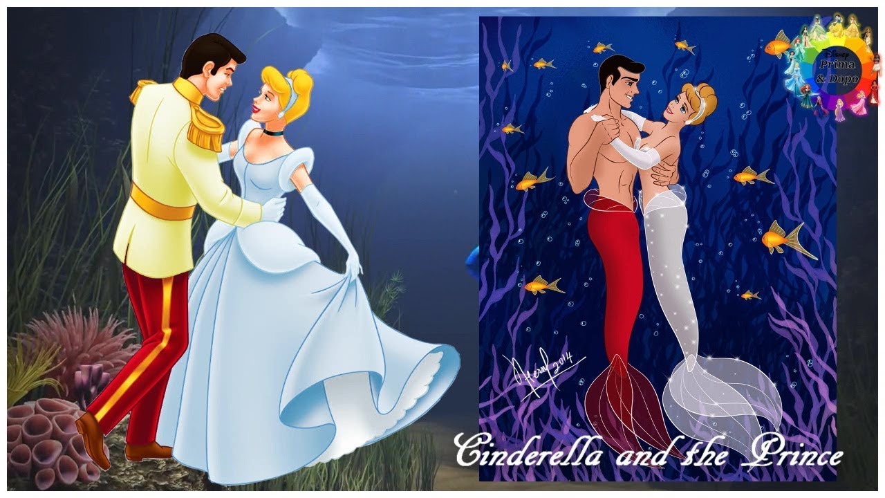 LE PRINCIPESSE I PRINCIPI Personaggi DISNEY diventano SIRENE E TRITONI ...