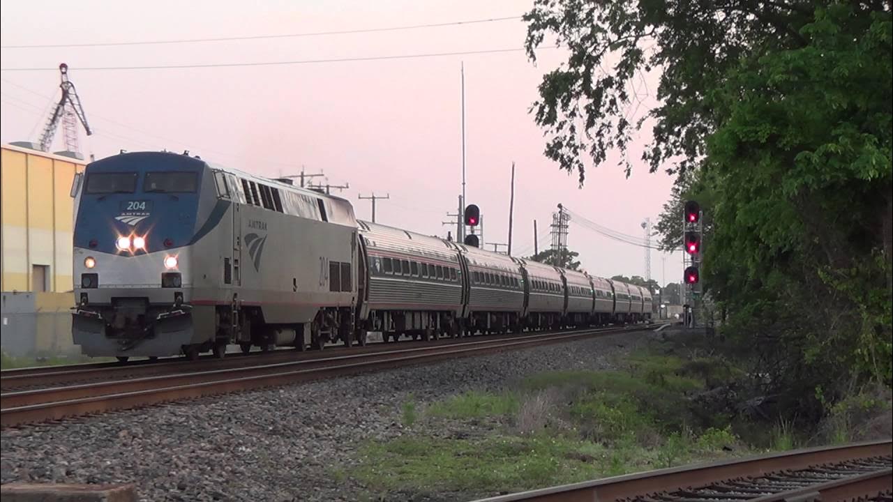 Amtrak 204 (GE P42DC) leads Amtrak 03E - 09 - YouTube