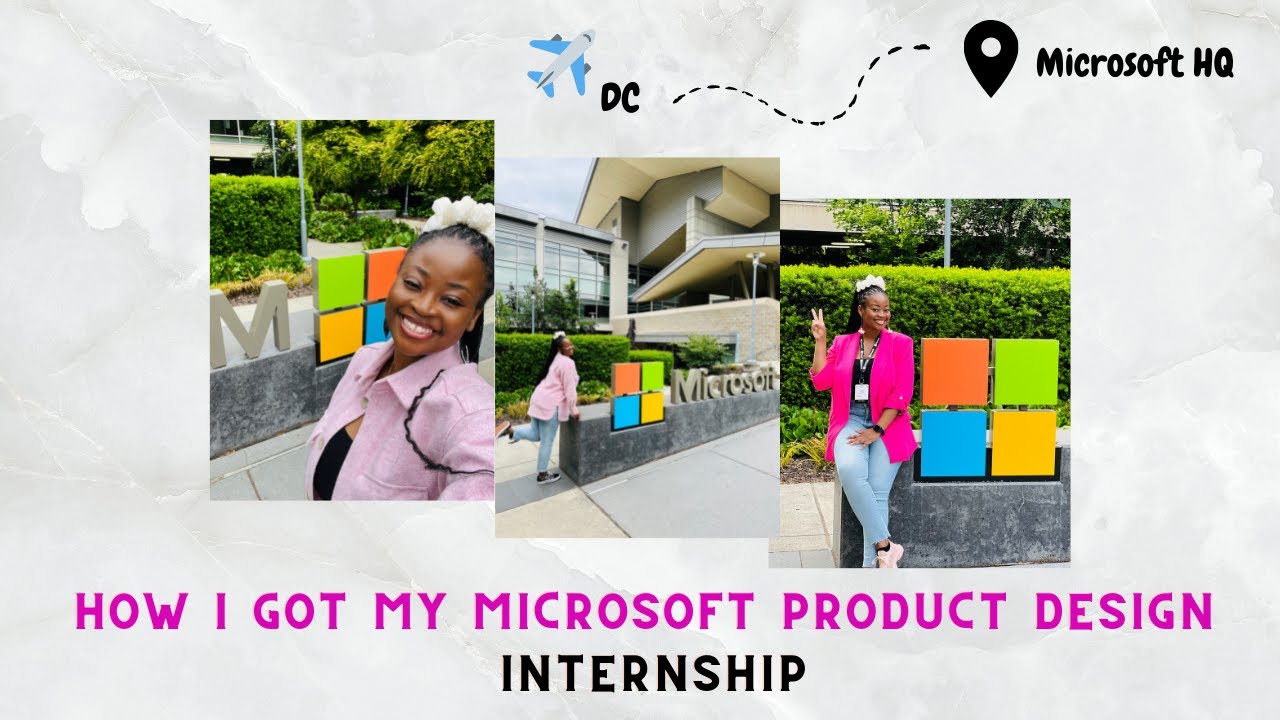How I got my Microsoft Product Design Internship - YouTube