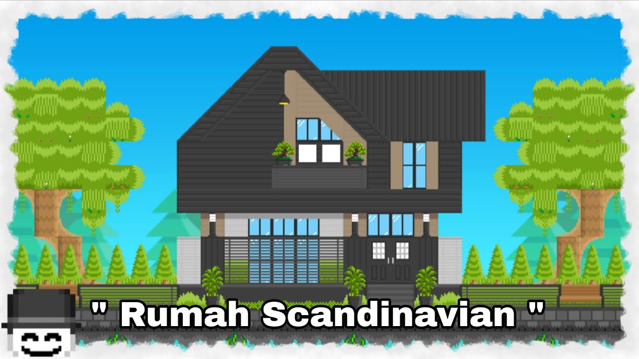『🏠』 Tutorial cara membuat " Rumah Scandinavia " || Boku Boku Build ...