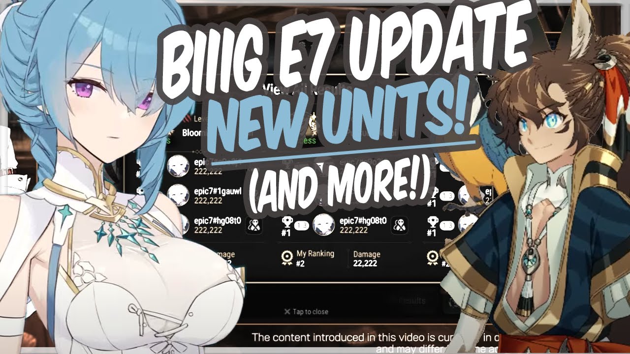 HUGE Epic Seven UPDATE (New Units, Skins, Sidestories + MORE) E7 2024 - YouTube