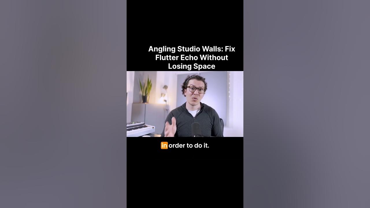 Angling Studio Walls Fix Flutter Echo Without Losing Space - YouTube