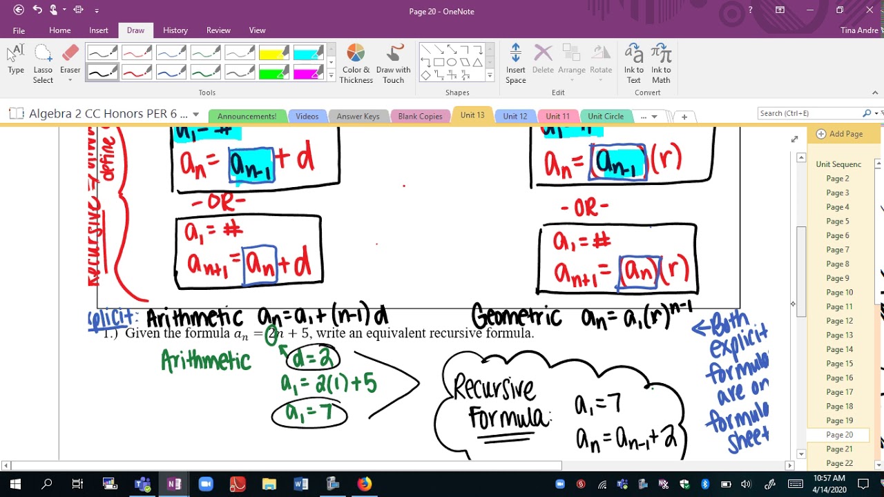 Recursive vs Explicit Sequences Video - YouTube