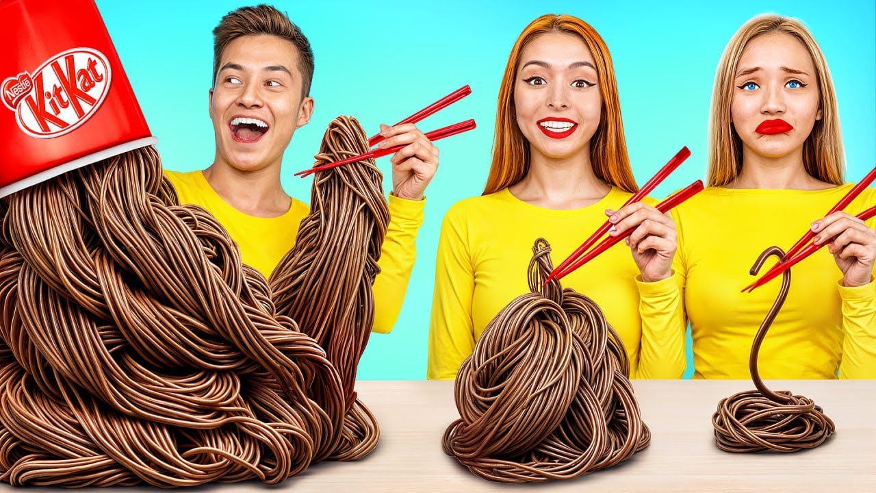 Big vs Medium vs Small Food Challenge | Funny Situations with Giant vs ...