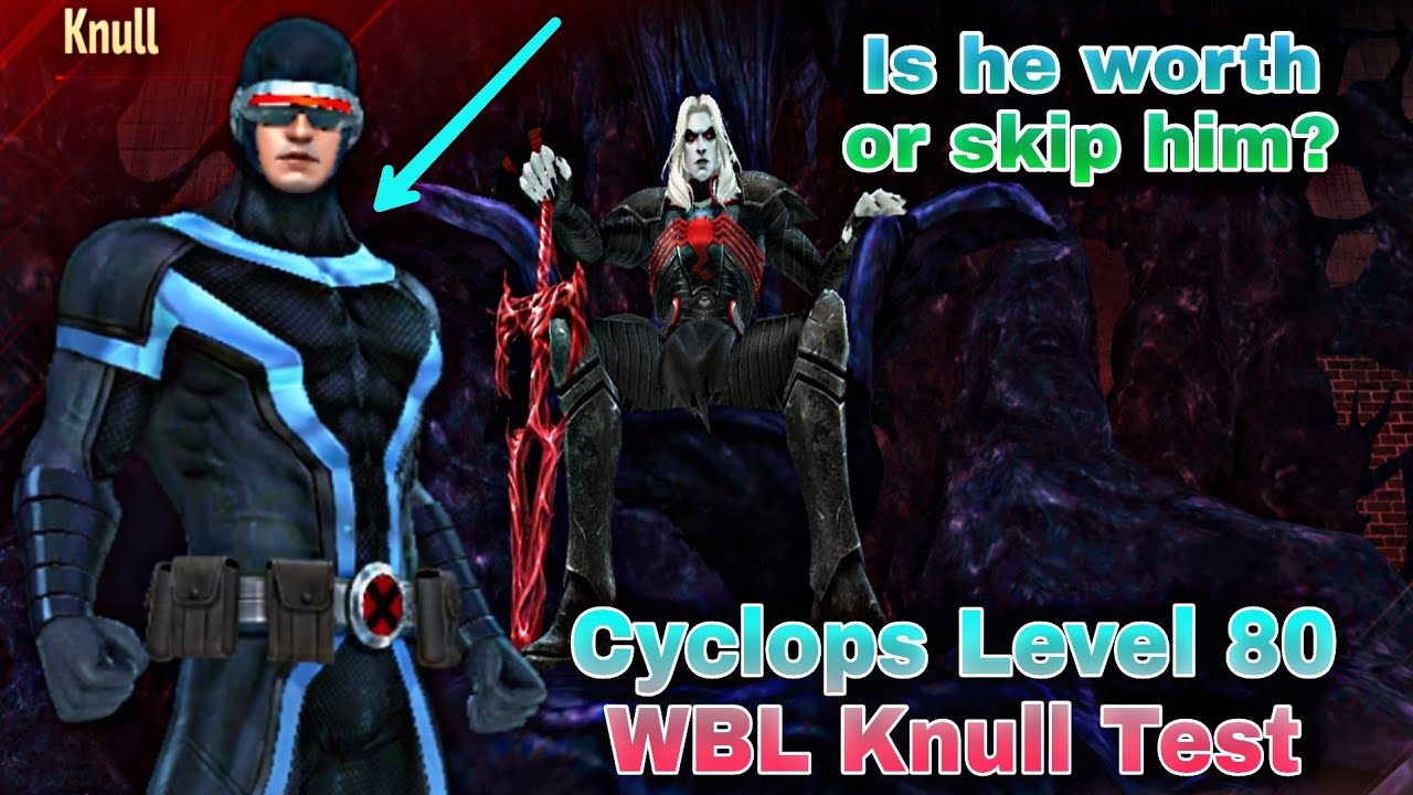 Cyclops Level 80 WBL Knull Test - Marvel Future Fight - YouTube