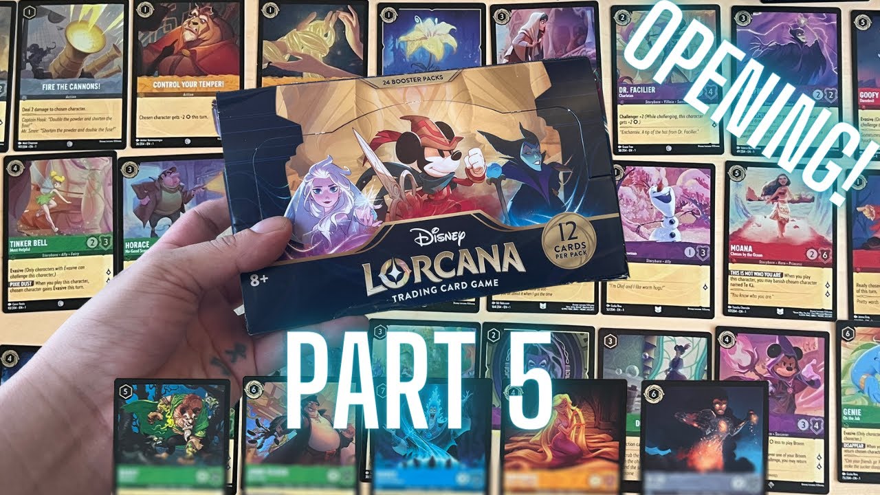 Opening Lorcana The First Chapter Part 5 - 1st Booster Box! - YouTube