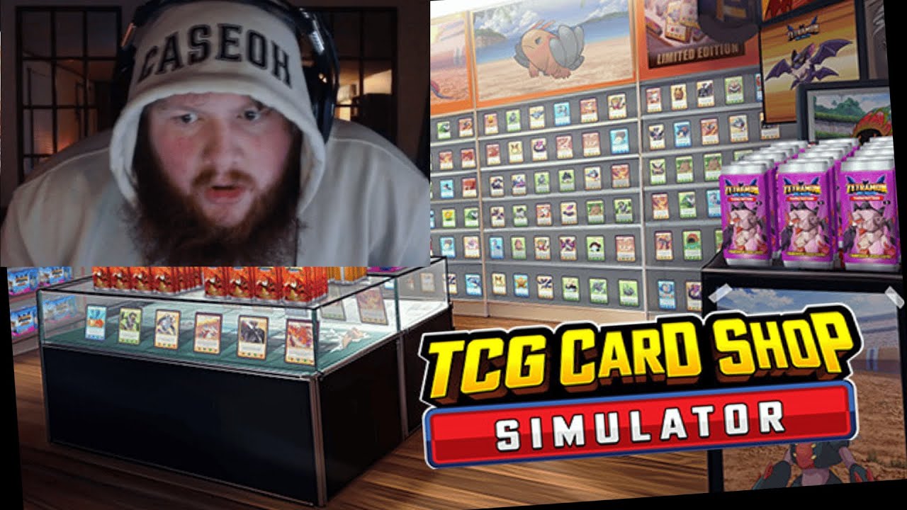Caseoh TCG Card shop simulator funny moments - YouTube