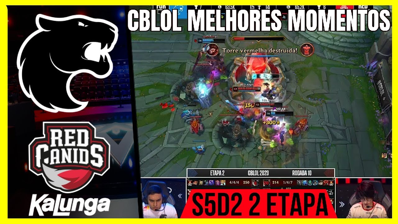 FUR vs RED HIGHLIGHTS do Jogo CBLOL 2023 2ª Etapa S5D2 Rodada 10 ...