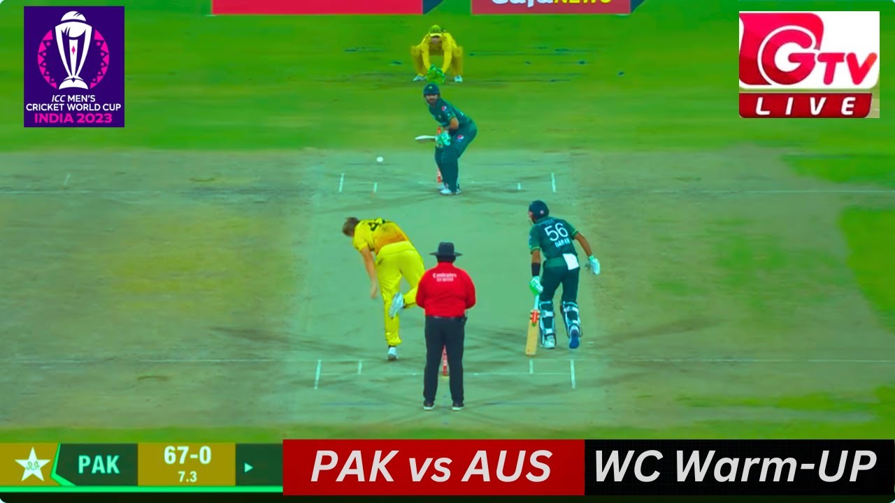 Live Icc World Cup 2023 Pakistan Vs Australia Warm Up Match Live
