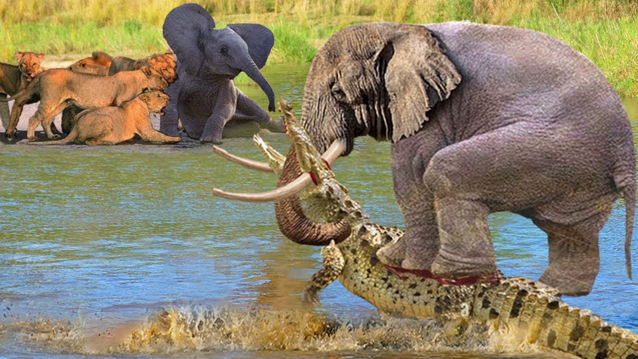 Breathtaking Battle! Mother Elephant Fights Consecutively With ...