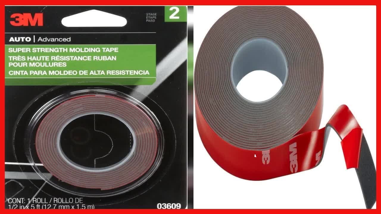 Great product - 3M Super Strength Molding Tape, 03609, 1/2 in x 5 ft ...