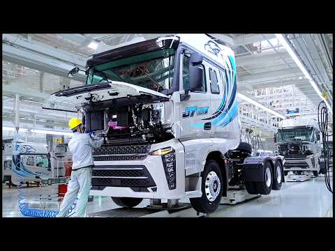 FAW Trucks Manufacturing Process! Amazing Heavy Trucks Factory!