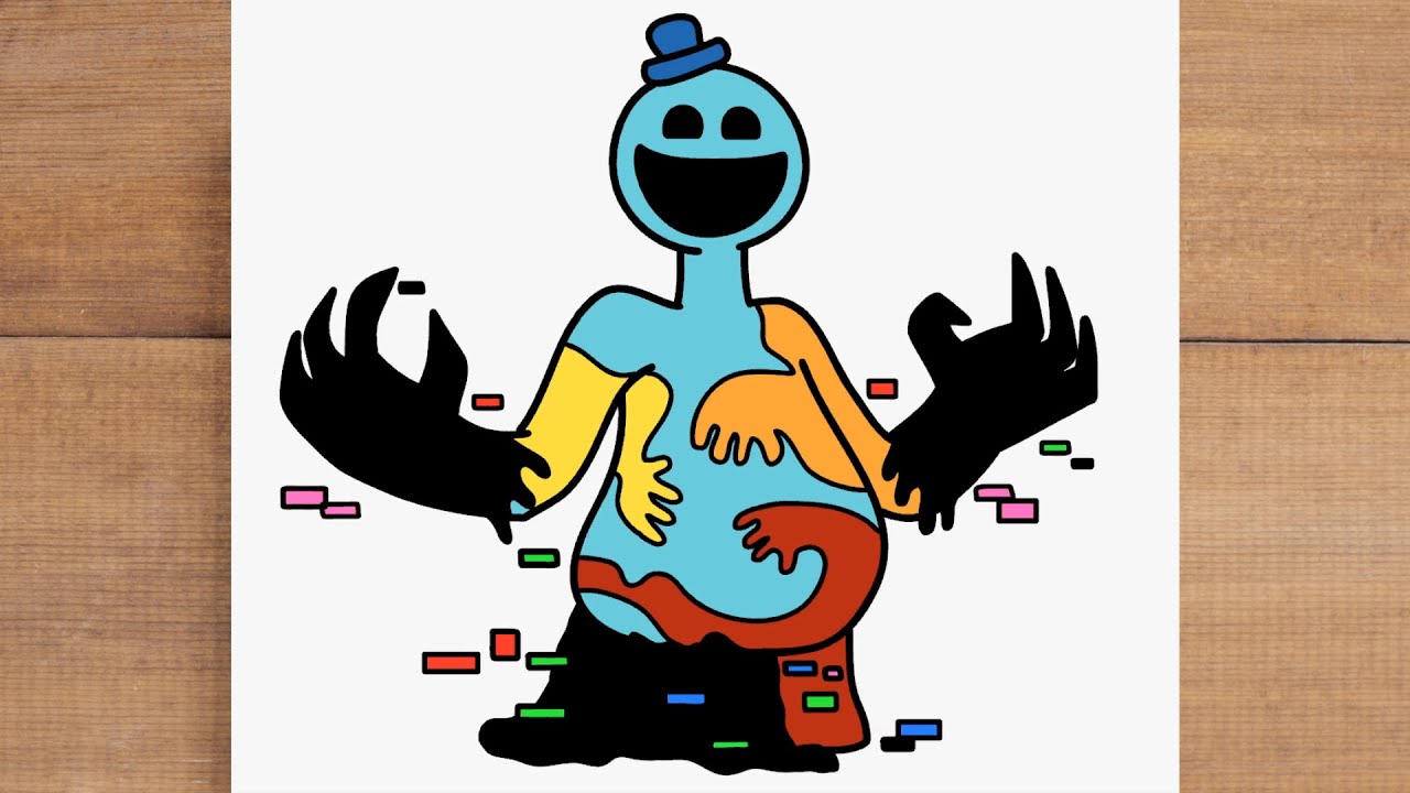 Como dibujar a Doey the Doughman Poppy Playtime 4 x fnf Friday Night ...