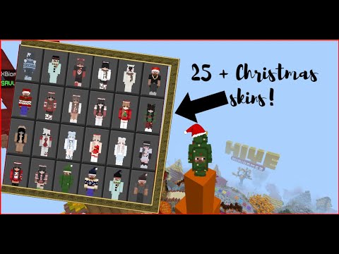 Minecraft bedrock custom skin pack 25 + Christmas skins! - YouTube