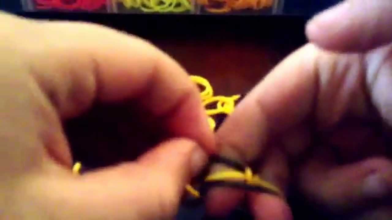 Loom band fish plait by hand - YouTube