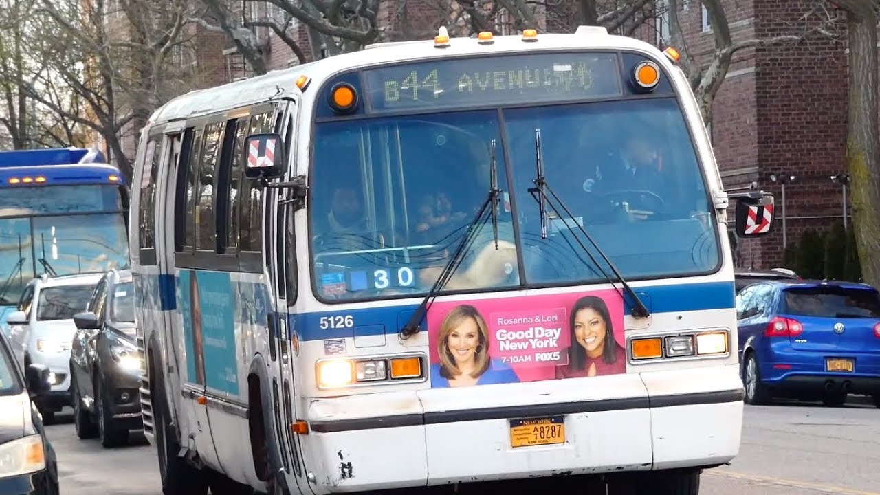 MTA New York City Bus 1999 NovaBus RTS #5126 on the B44 @Nostrand Av ...