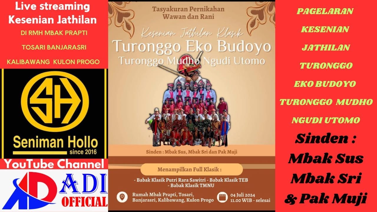 🔴#LIVE STREAMING || JATHILAN TURONGGO EKO BUDOYO & TURONGGO MUDHO NGUDI ...
