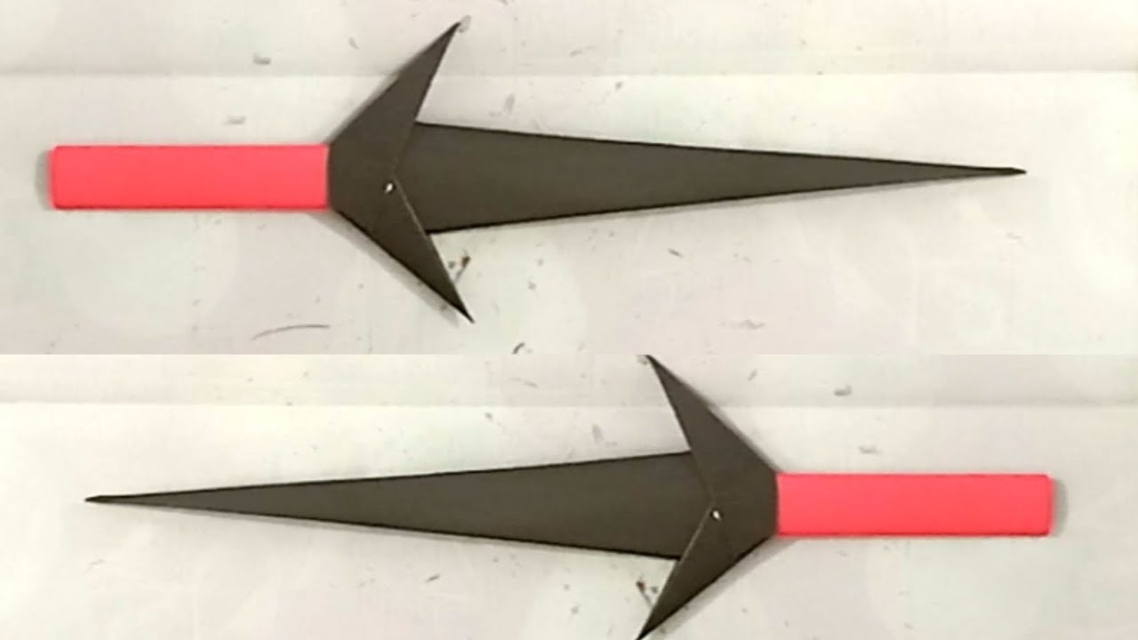 How To Make Paper Dagger dy morgina paper crfts - YouTube