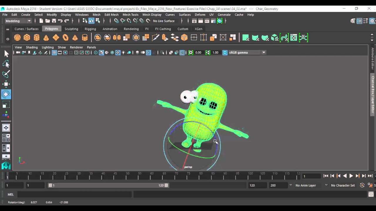 8- Maya Rotate and pivot التدوير ومركز الحركة - YouTube