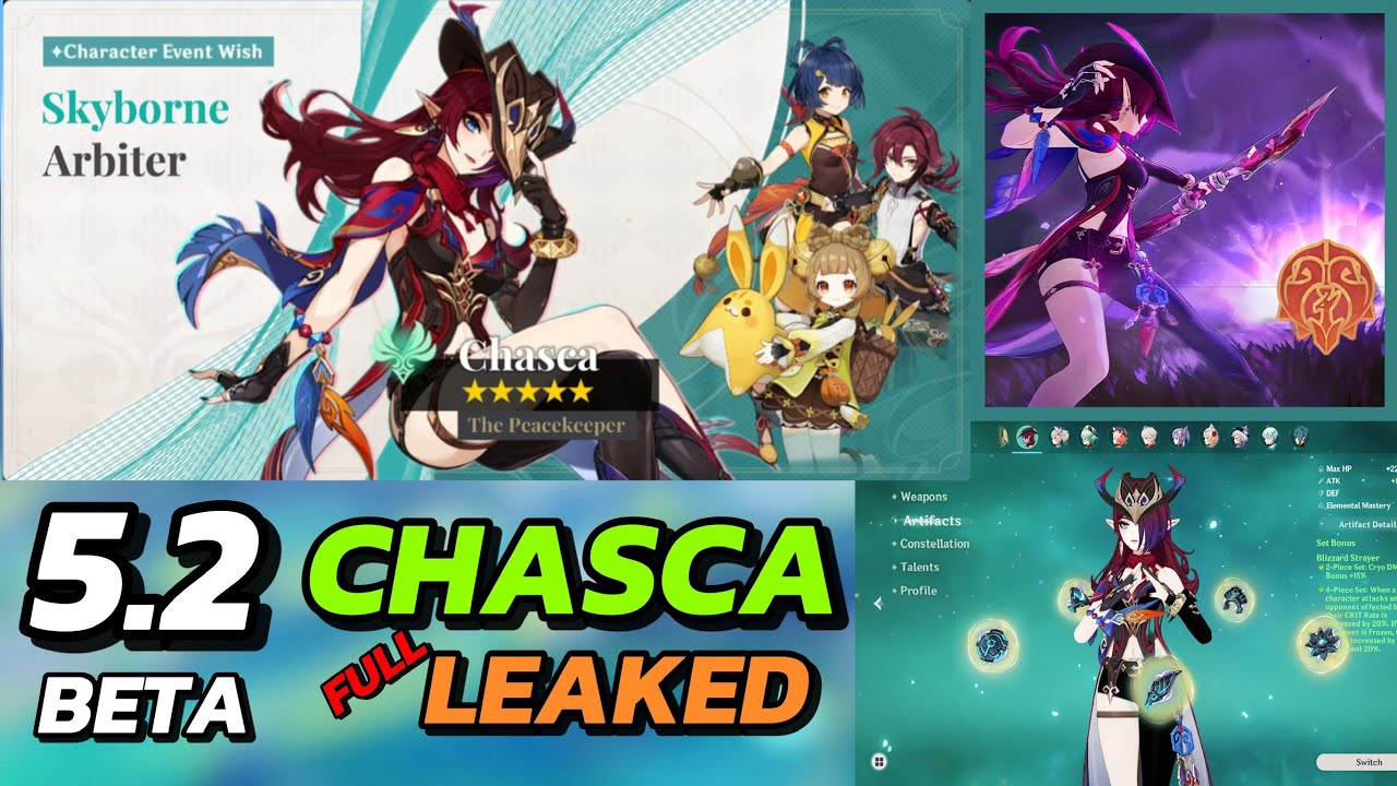NEW UPDATE! CHASCA’S GAMEPLAY | FULL KIT | WEAPON | SKILL | BURST ...