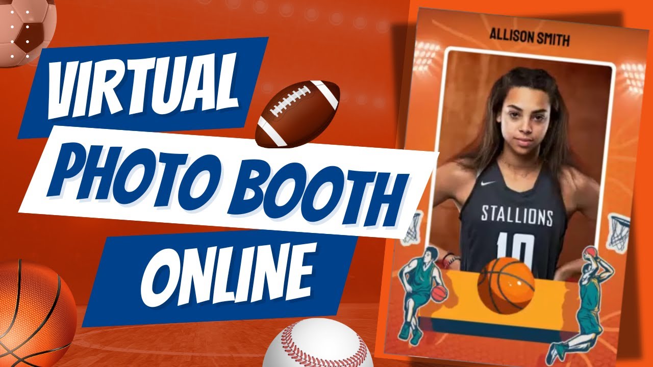 Virtual Booth - Online Photo Booth Sports Card Templates - YouTube