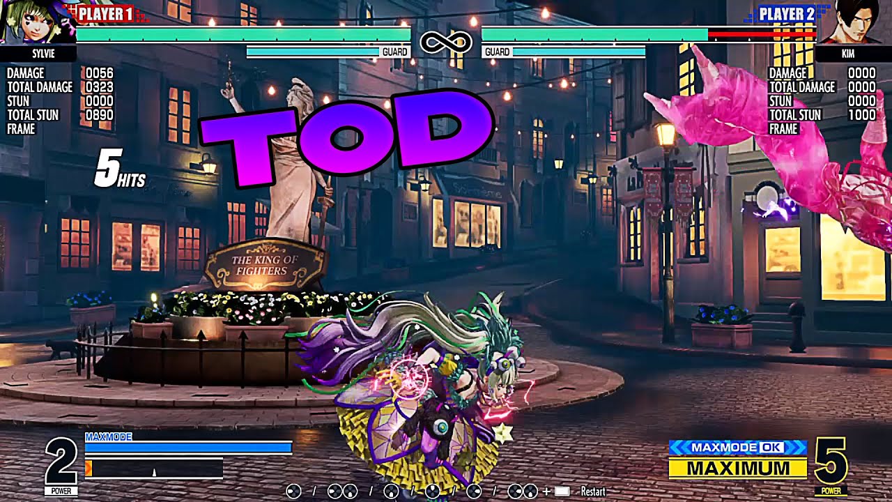 Kof Xv Sylvie Raw Maxmode Combo Youtube