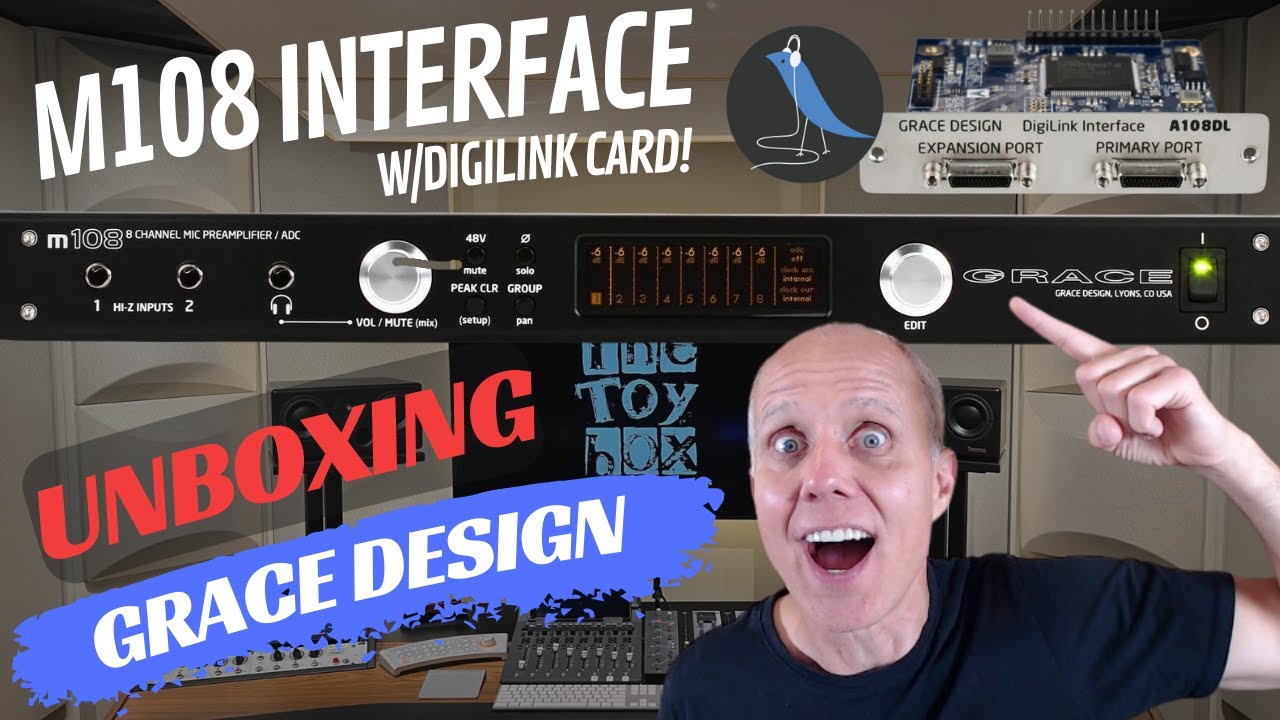 Unboxing the Grace Design M108 - Eight Channel Mic Pre Digital ...