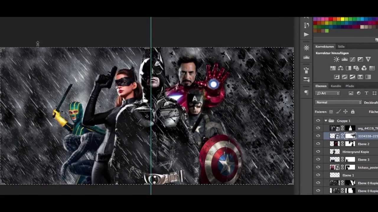 Marvel Movies - Speed art ( #Photoshop CC ) | LilBaseMedia - YouTube