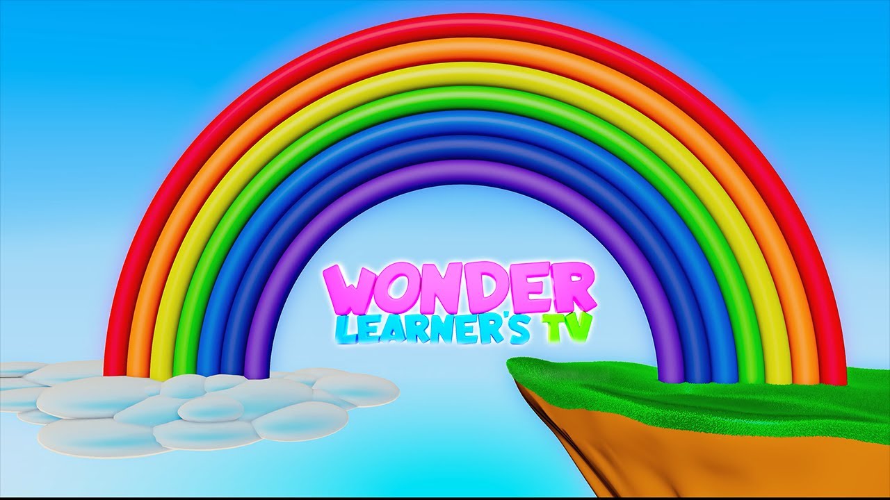 Learning Rainbow Colors with Funny Rockets | Rainbow Colors for ...