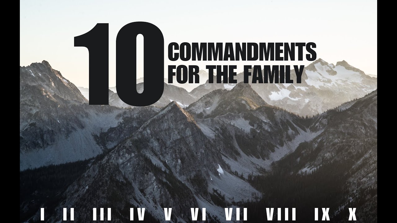 Ten Commandments For The Family- 11/12/23- Pastor Dave Johnson - YouTube