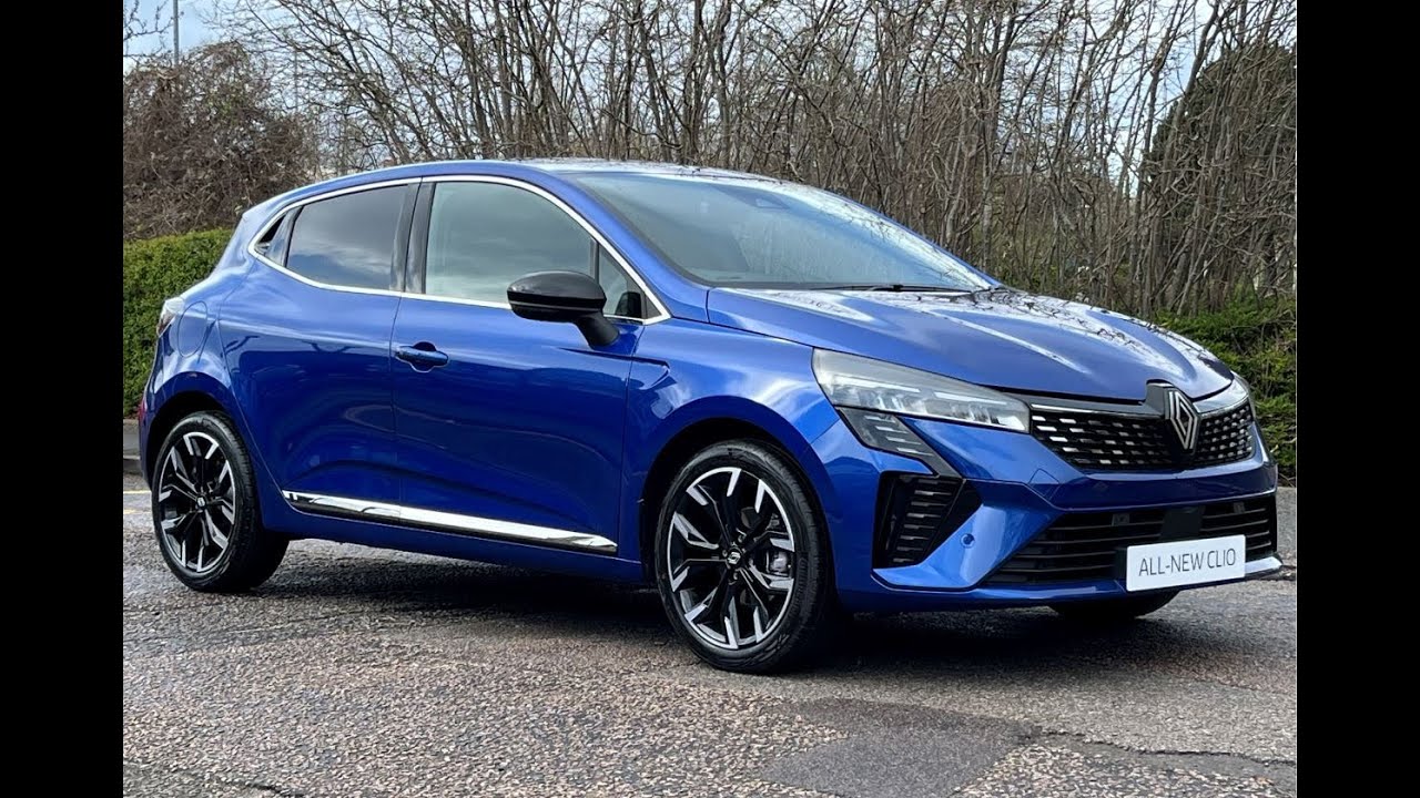 Renault Clio TCe 90 Techno 5dr Hatchback Iron Blue - YouTube