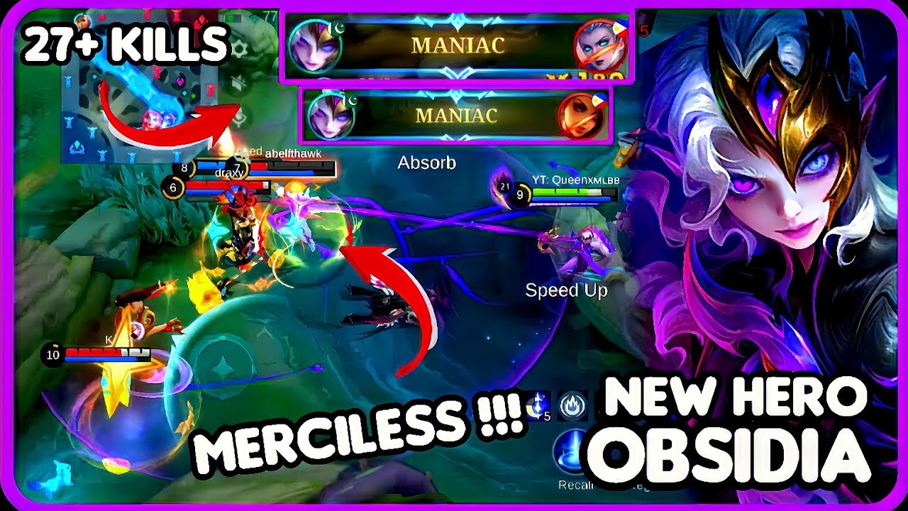 FIRST OBSIDIA 2X MANIAC IN ONE MATCH!! OBSIDIA NEW MAP DINO PLANET ...