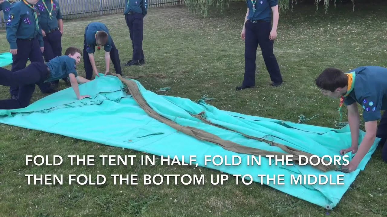 How to Strike a Patrol Tent - YouTube