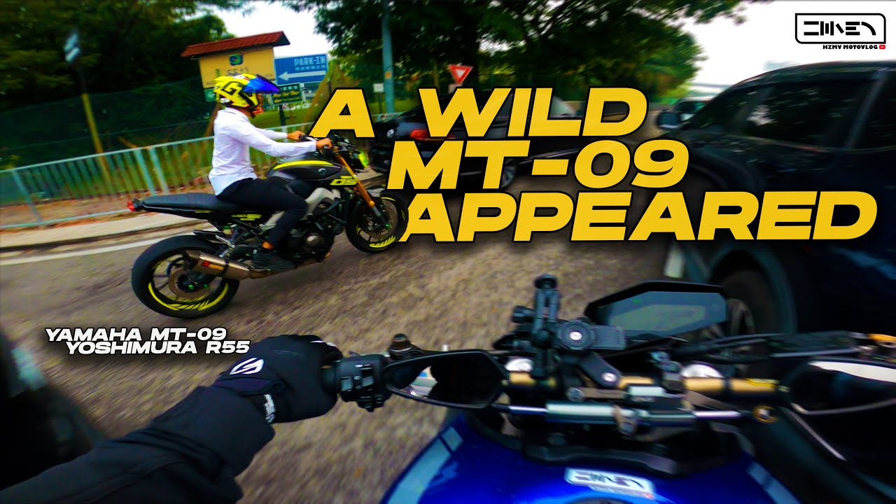 EVENING TYPICAL TRAFFIC. ! Yamaha MT-09 + Yoshimura R55 Pure Sound [4K ...